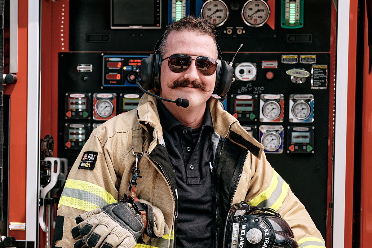 Firefighter Wireless Headsets - Setcom LiberatorMAX